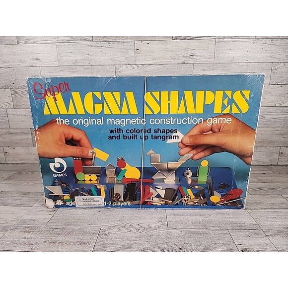 Regev Games | Games | Vintage Super Magna Shapes The Original Magnetic ...